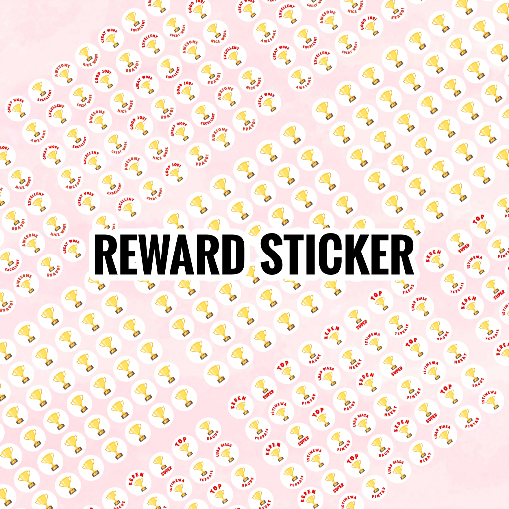 Jual 48 Pcs Trophy Reward Sticker Anak – Stiker Hadiah Penghargaan ...
