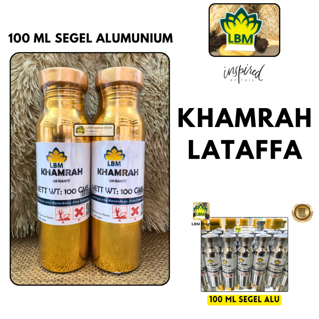 Jual Bibit Parfum KHAMRAH Arabian Packing 100 ML SEGEL LBM Fragrance ...