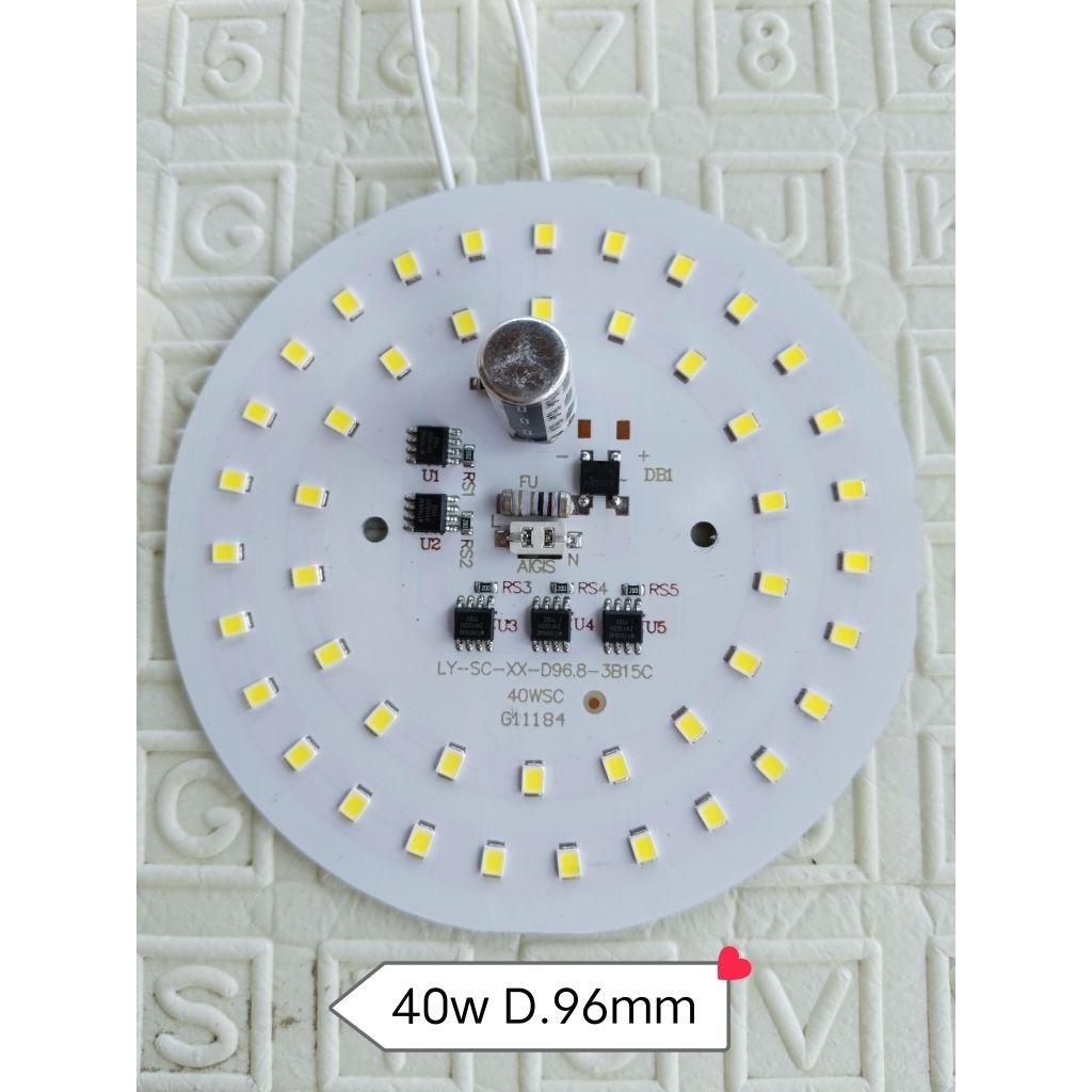 Jual pcb led ac 40w WJA nyala putih terang D.99mm | Shopee Indonesia