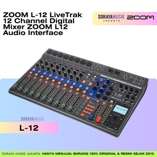 Jual ZOOM L-12 LiveTrak 12 Channel Digital Mixer ZOOM L12 Audio ...