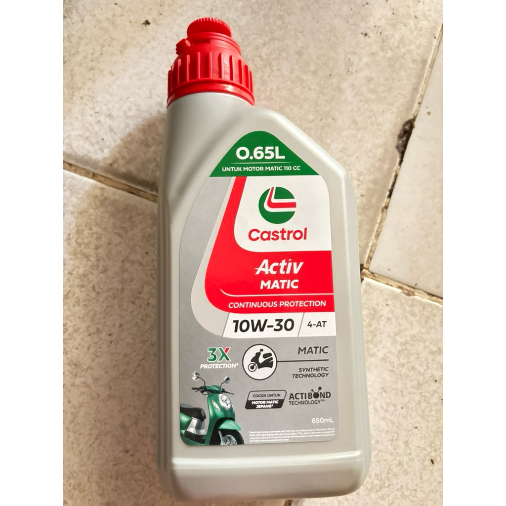 Jual (NEW) OLI MESIN CASTROL MATIC 0,65L 10W-30 ACTIV MATIC | Shopee Indonesia