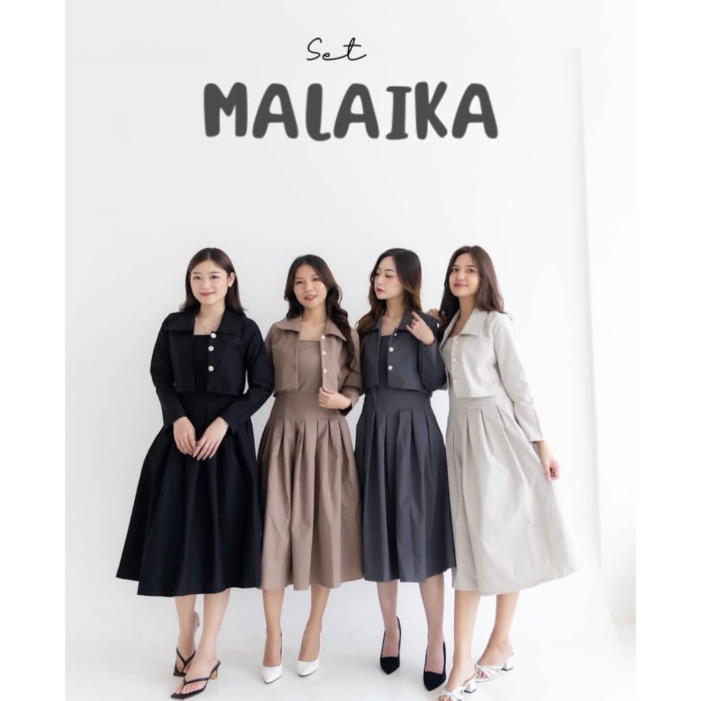 Jual LOVIND Malaikha Setelan Dress Cardigan + Dress | Shopee Indonesia