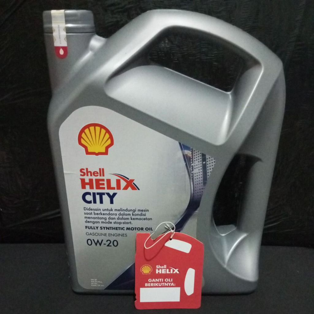 Jual Shell helix city SAE 0w20 full syntetic kemasan 4L | Shopee Indonesia