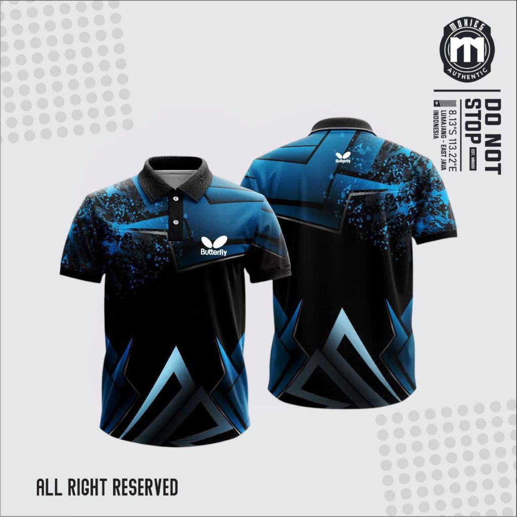 Jual BAJU JERSEY TENIS MEJA/PIMPONG TERBARU BISA CUSTOM FREE REQ NAMA ...