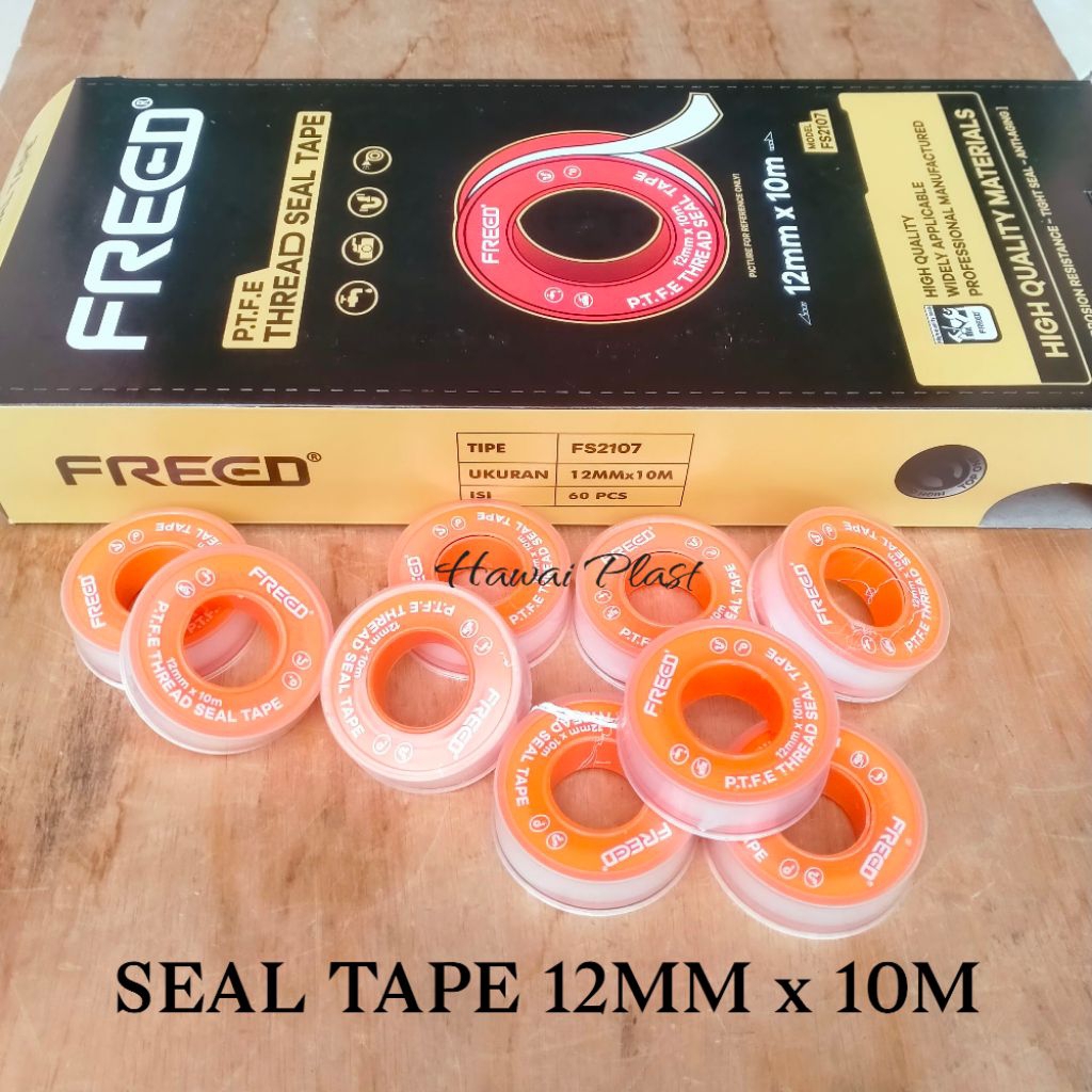 Jual 1 KOTAK ISI 60PCS SEAL TAPE KRAN AIR 12MM x 10M isolasi Kran Air ...