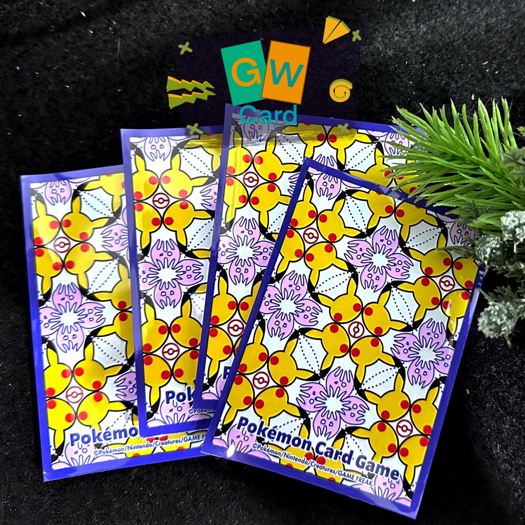 Jual Sleeve kartu pokemon motif flower pikachu (per 4 pcs) | Shopee ...