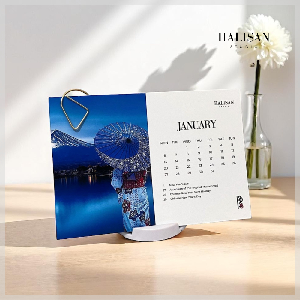 Jual Calender Aesthetic 2025 - Kalender Mini Meja Belajar Tema ...