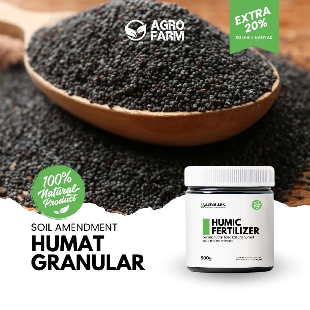 Jual HUMIC FERTILIZER 500g Humate Soil Conditioner Pembenah Tanah ...