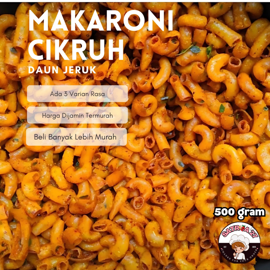 Jual MAKARONI CIKRUH KILOAN Oleh-Oleh Khas Tasikmalaya kemasan 500gr ...