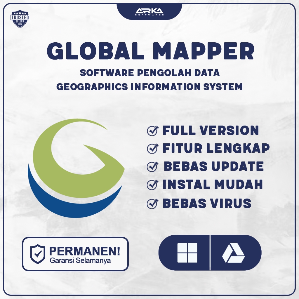 Jual Global Mapper Pro 26 Full Version Original Lifetime + Panduan Instalasi (WIN) | Version 22 ...