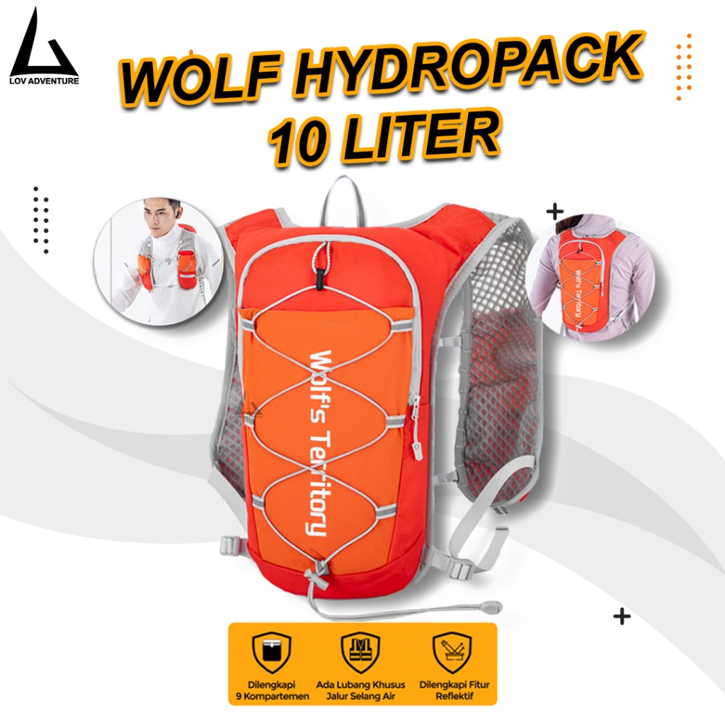 Jual Tas Rompi Lari Hiking 10L – Running Packs Vest Outdoor Hydropack ...