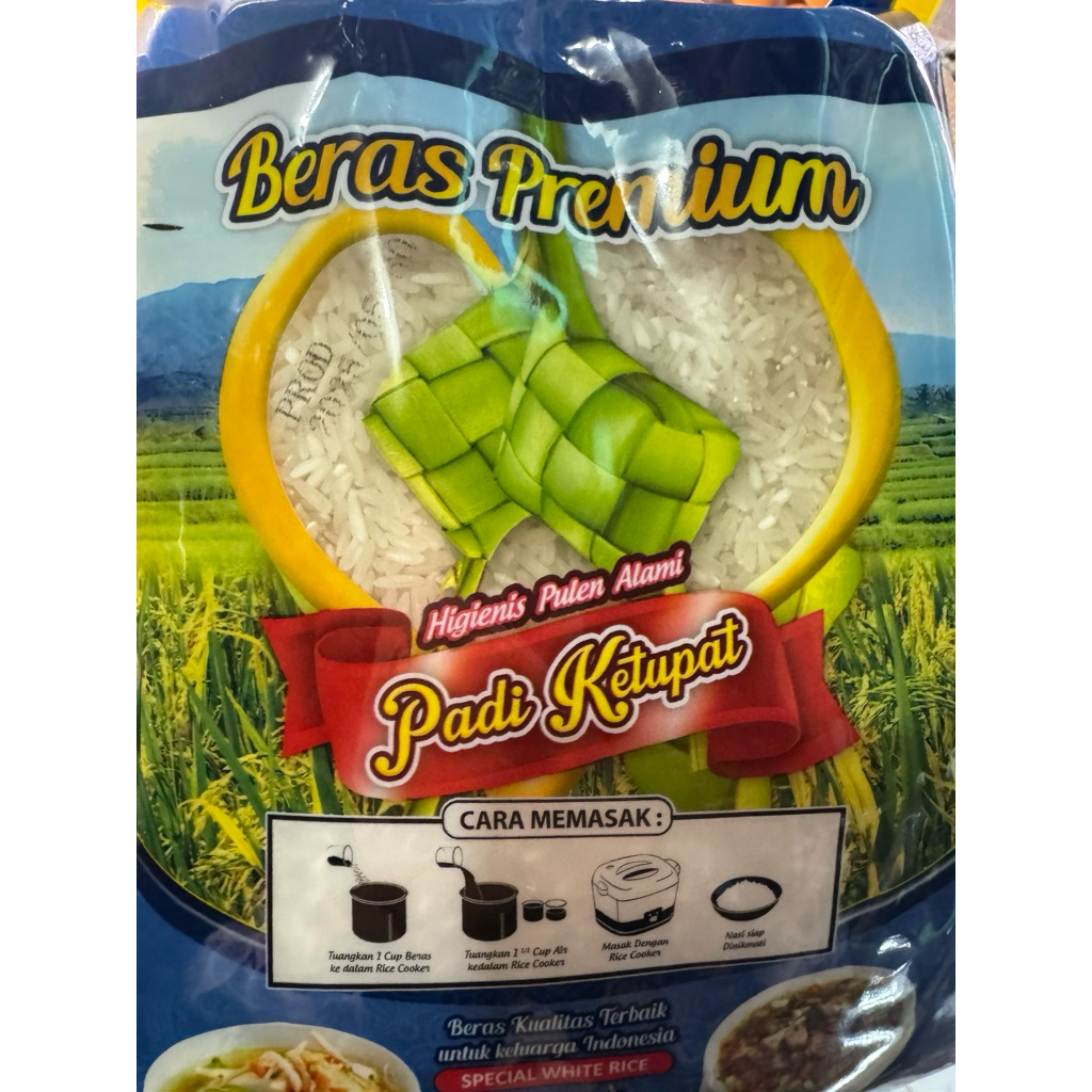 Jual beras premium padi ketupat 1 kg | Shopee Indonesia