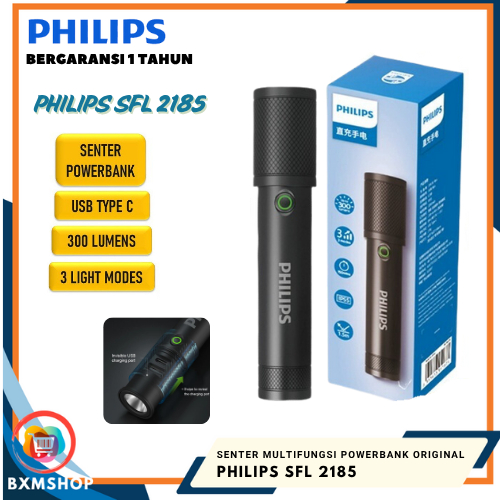 Jual Philips SFL 2185 Senter Led Flashlight Senter Led Super Terang ...