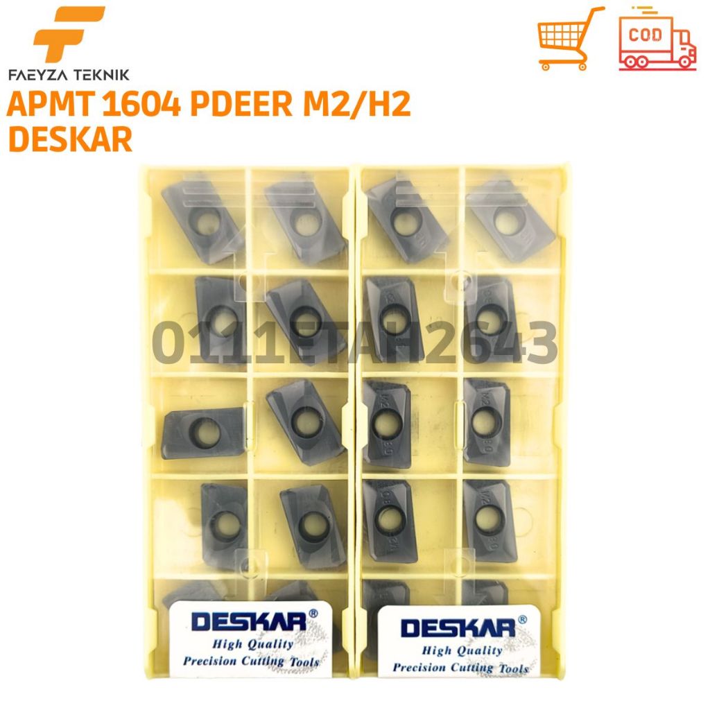 Jual Insert Milling APMT 1604 PDEER M2 H2 Cocok Untuk Facemill BAP 400 ...