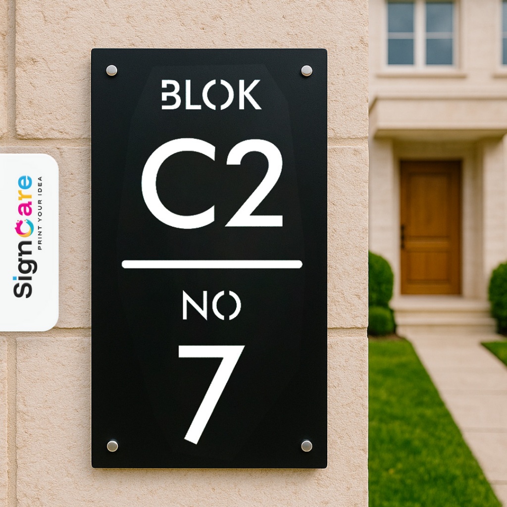 Jual Sign Nomer & Blok Rumah Akrilik Tipe 2 Ukuran 30x15 cm — Bisa ...