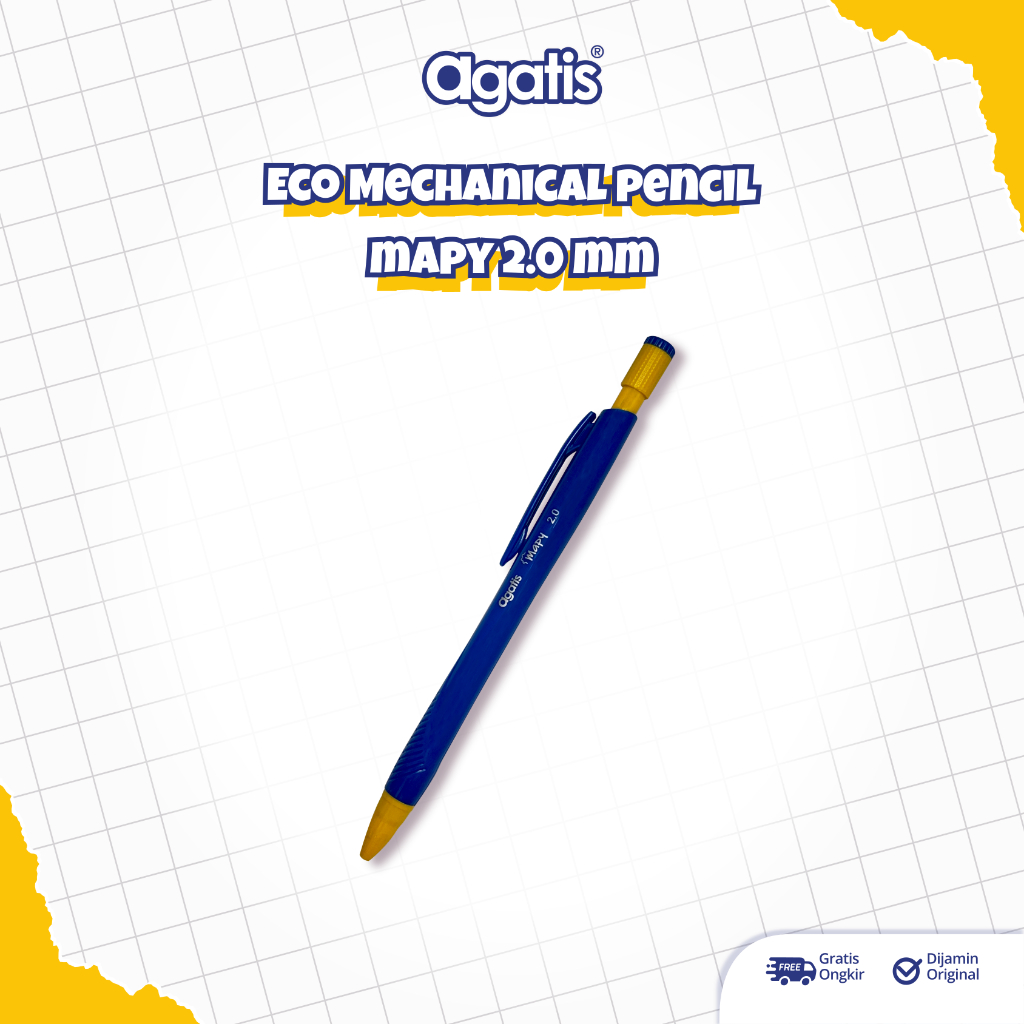 Jual AGATIS Eco - Pensil Mekanik 2.0mm Biru - Mapy Series | Shopee ...
