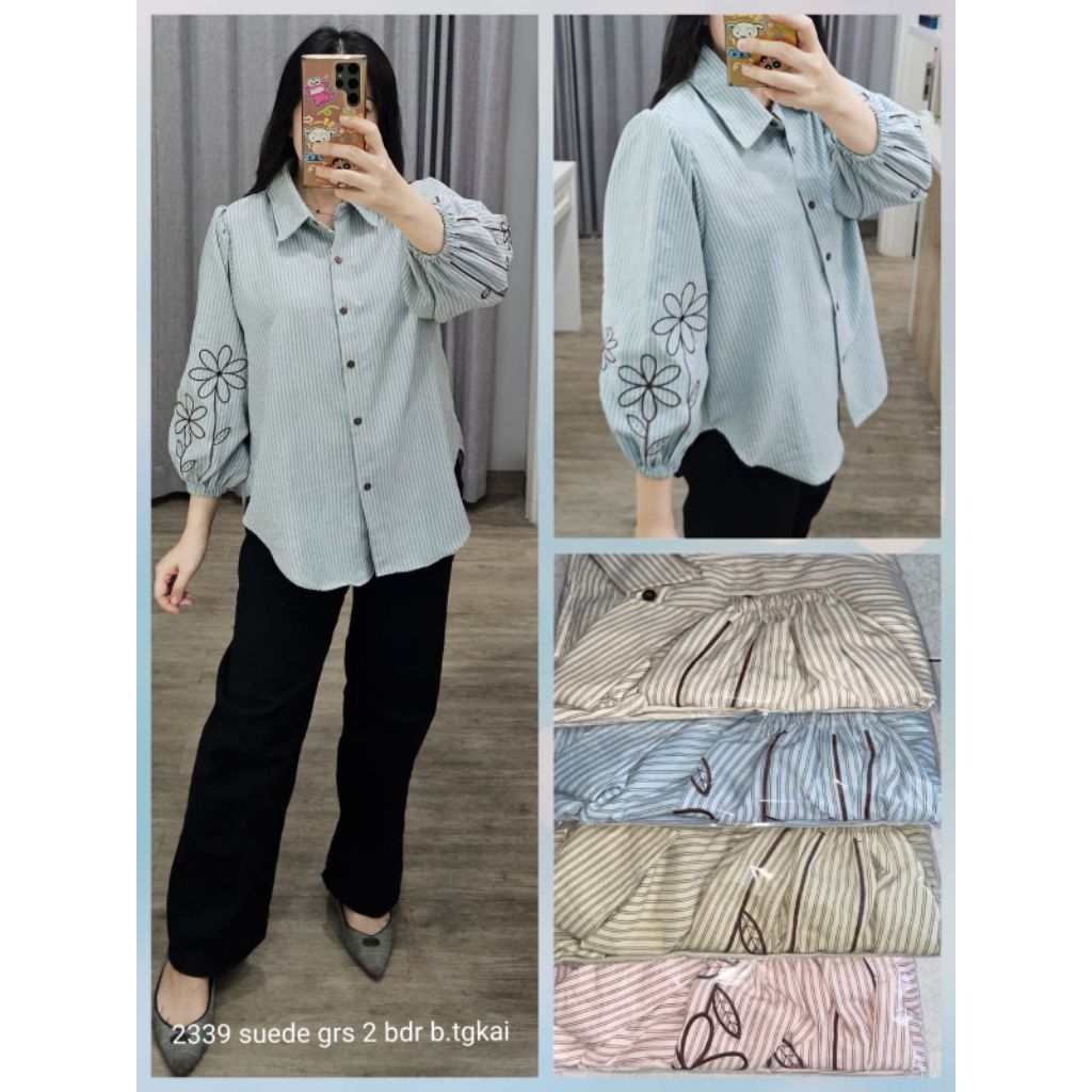 Jual KEMEJA TANGAN BUNGA | Shopee Indonesia