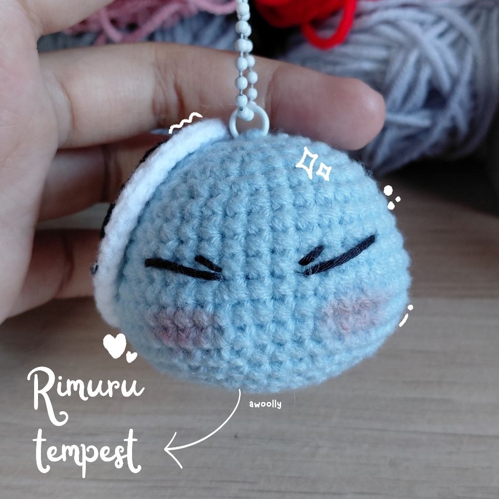 Jual Rimuru Gantungan Kunci Rajut Rimuru Tempest Crochet | Shopee Indonesia