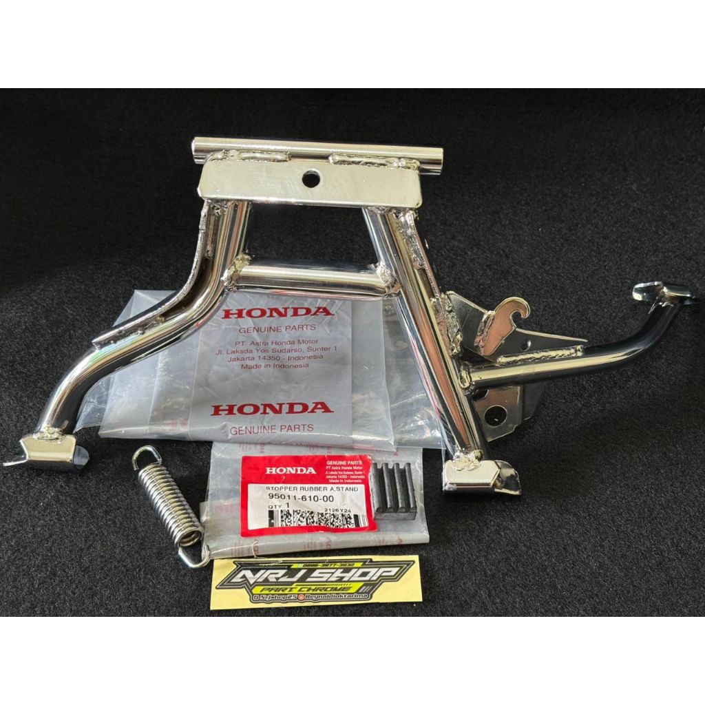 Jual Standar 2 Beat fi , Scoopy fi , Spacy fi original Honda chrome ...
