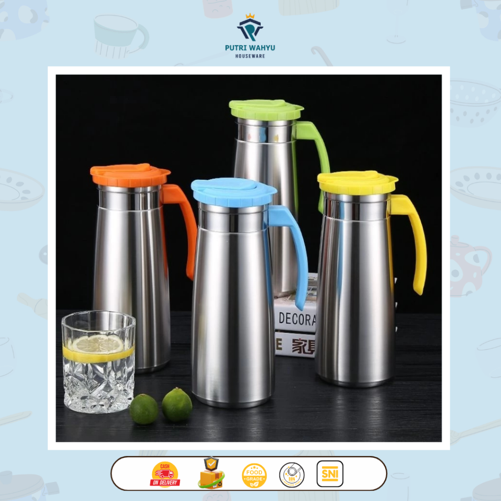 Jual RB Pitcher Stainless Teh Korea Water Jug Teko Ocha Tea Pot Minum ...