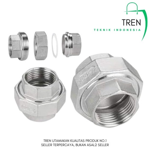 Jual 3/4" WATERMUR UNION WATER MUR STAINLESS SS304 3/4 INCH | Shopee ...