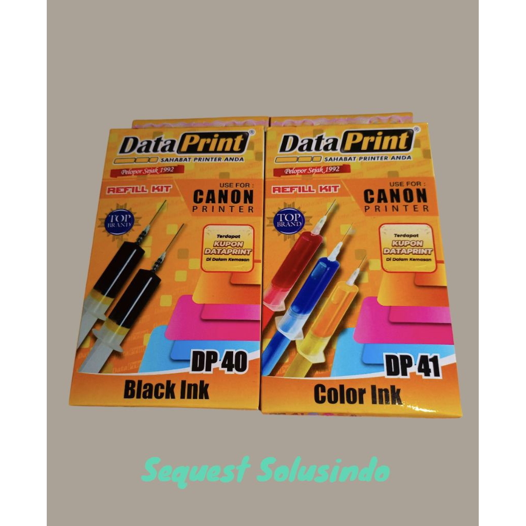 Jual REFILL TINTA SUNTIK HITAM WARNA DATAPRINT DP40 DP41 REFILL MP150 ...
