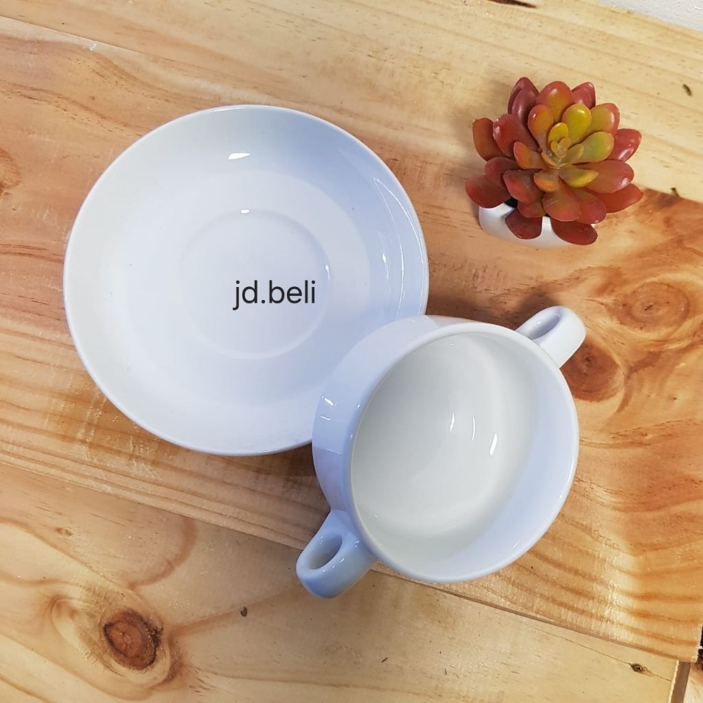 Jual Mangkuk Zuppa set plus saucer/Mangkok mie/Mangkuk kuping/Bowl ...