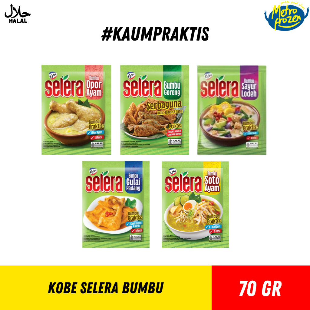 Jual KOBE Selera Bumbu 70gr //bumbu opor ayam //bumbu serbaguna //bumbu ...