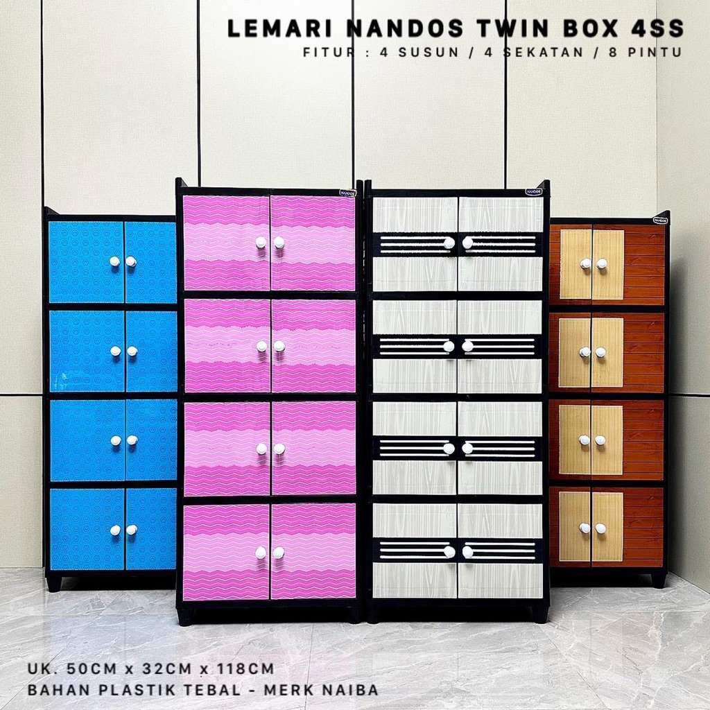 Jual LEMARI PLASTIK NANDOS TWIN BOX/LEMARI PAKAIAN PLASTIK MURAH ...
