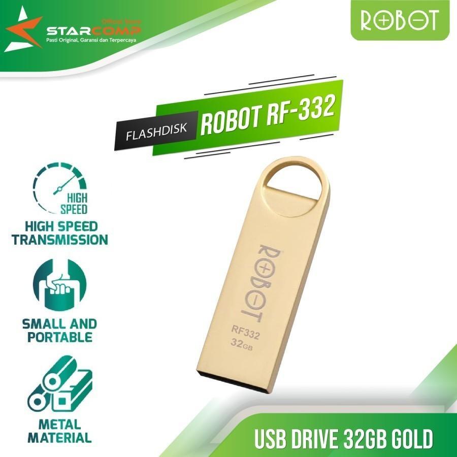 Jual FLASHDISK ROBOT RF332 32GB RF316 16GB STORAGE ALL METAL HIGH SPEED ...