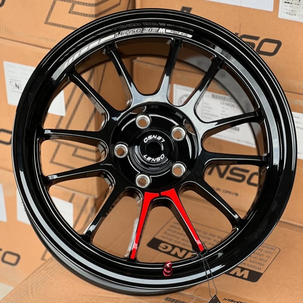 Jual Velg Original Lenso 96M Ring 18 Lebar 8.5 Pcd 5x114.3 Et+35 Warna ...