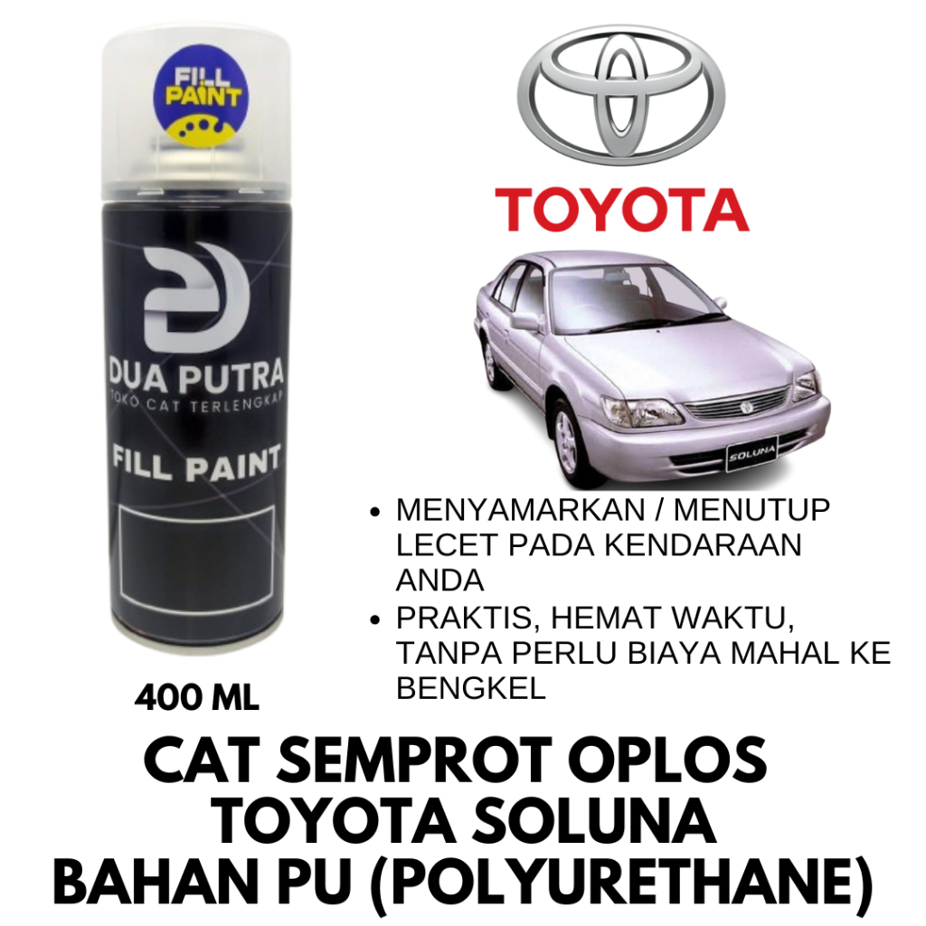 Jual Cat Semprot / Pilox Mobil Oplos TOYOTA Soluna 400 ml Berbahan PU ...