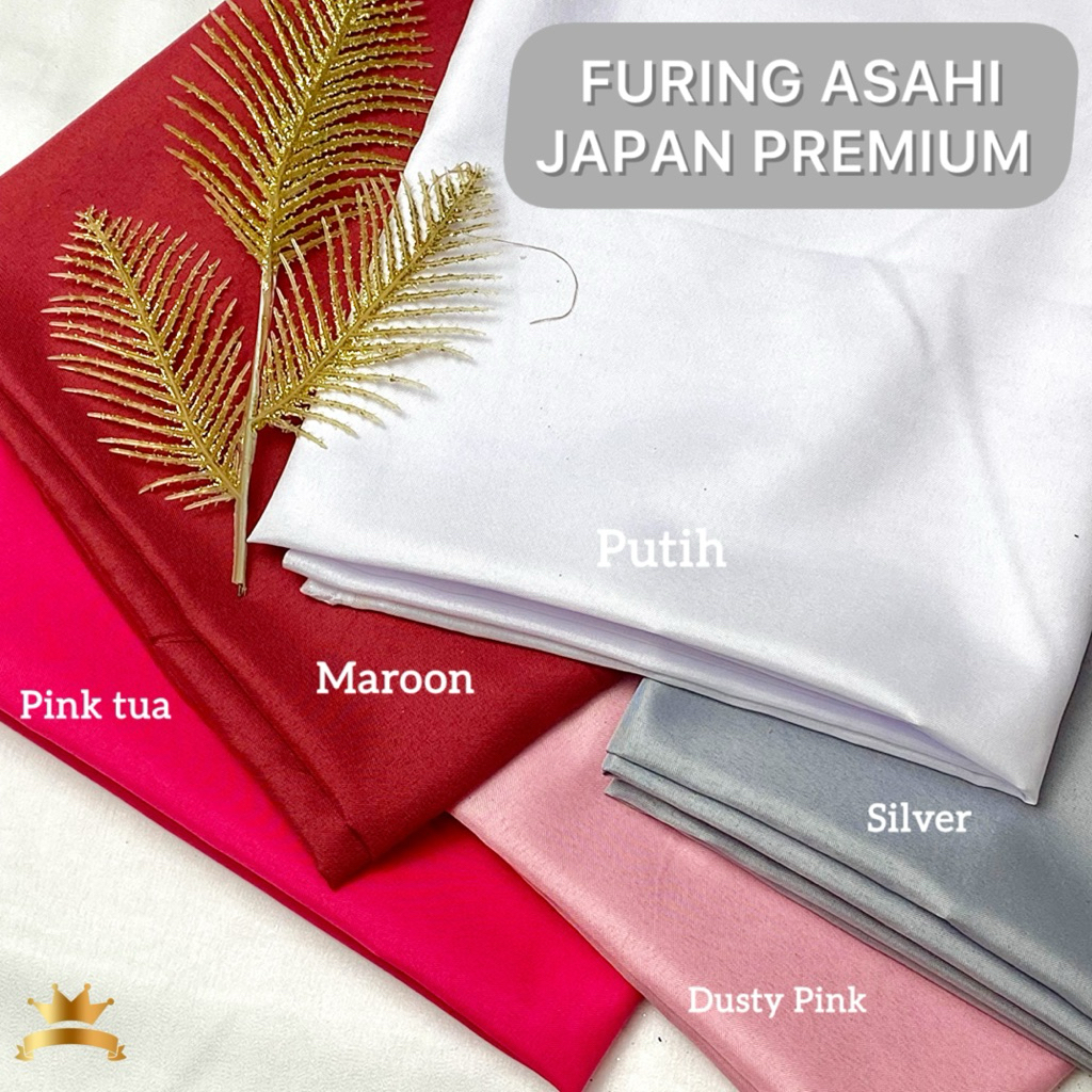 Jual Kain Furing Asahi Jepang Super Silk Premium Original Mewah Murah ...