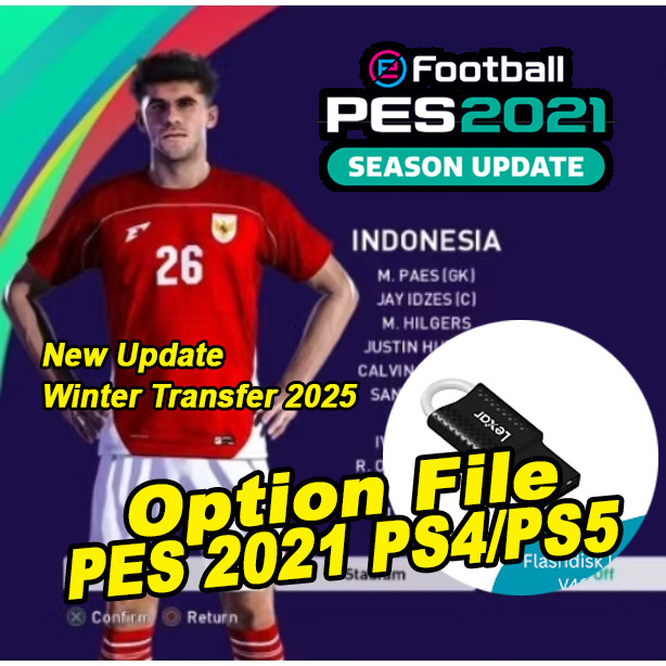 Jual Option File Pes 2021 Ps4 Original update Wnter 2025 | Shopee Indonesia