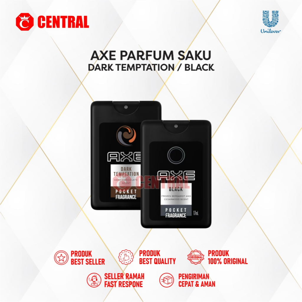 Jual AXE POCKET BLACK - DARK TEMPATION - PARFUM SAKU | Shopee Indonesia