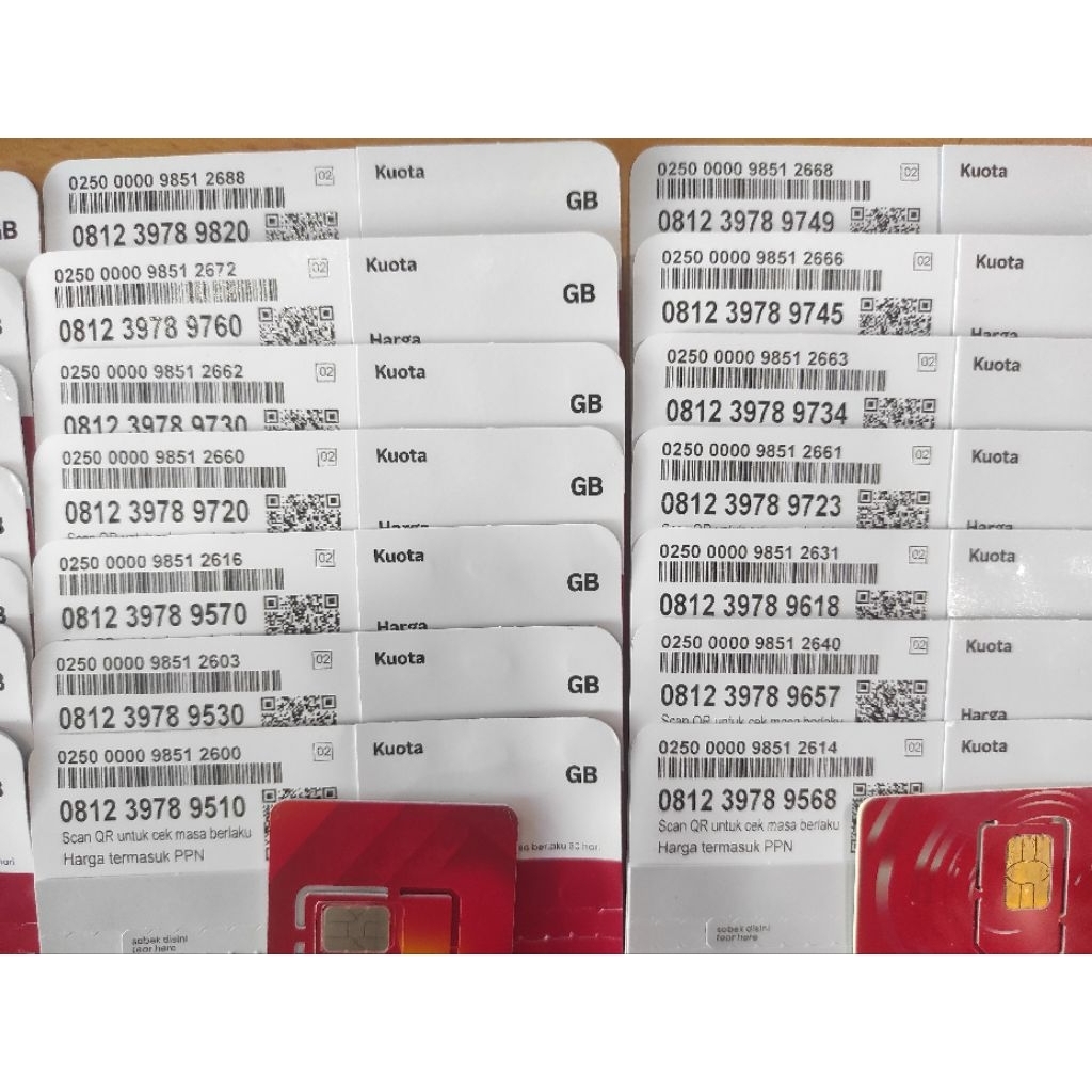 Jual Promo Kartu Perdana Nomor Cantik Prepaid Sim Card Telkomsel Prabayar Simpati ABAB AAAB AABB ...