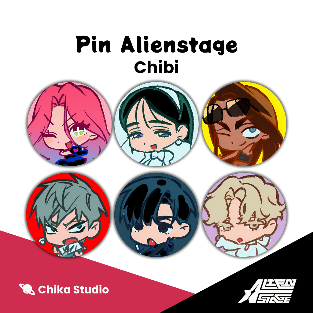 Jual [Alien Stage Fan Merchandise] Pin Button Peniti Alien Stage ...