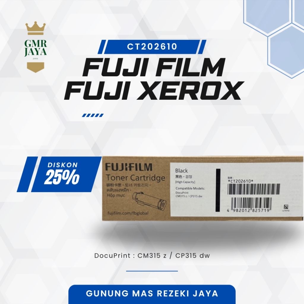 Jual Toner FUJI FILM CT202610 Black original / Toner FUJI XEROX CT202610 Black original / Toner ...