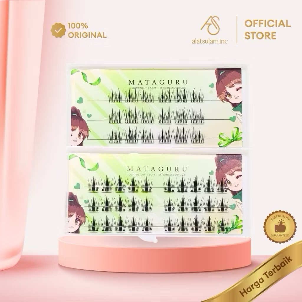Jual 3 BARIS - Mataguru DIY Eyelash Anime Look / Korean Look / Anime ...