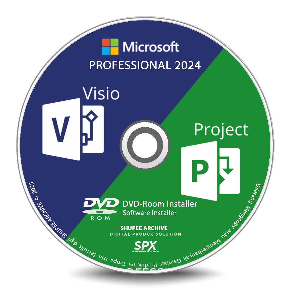 Jual DVD - Microsoft Project Professional 2024 and Visio Professional ...