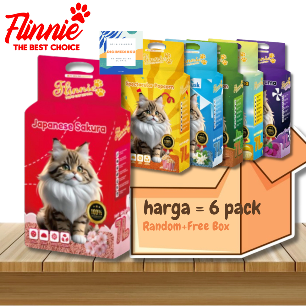 Jual TOFU CAT LITTER FLINNIE MIX 1 DUS TOFU POMPOM MIX TOFU MAXLIFE MIX ...