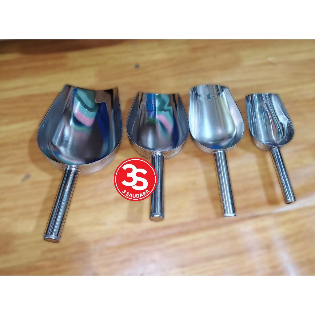 Jual SEKOP ES BATU STAINLESS TEBAL / SKOP SERBAGUNA BERBAGAI UKURAN ...
