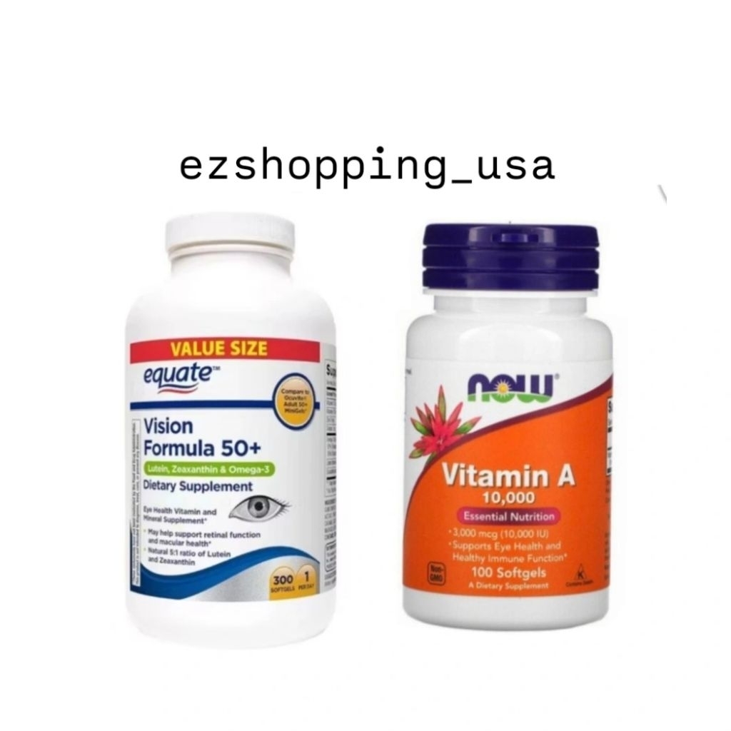 Jual equate vision formula 50+ eye health luteon ,zeaxanthin & omega 3 ...