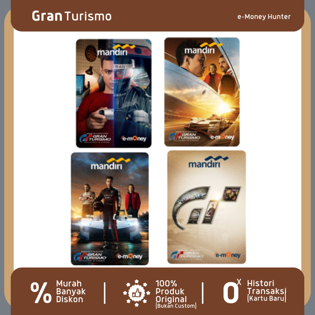 Jual e-Money Gran Turismo Limited Edition eToll eMoney Mandiri NFC ...