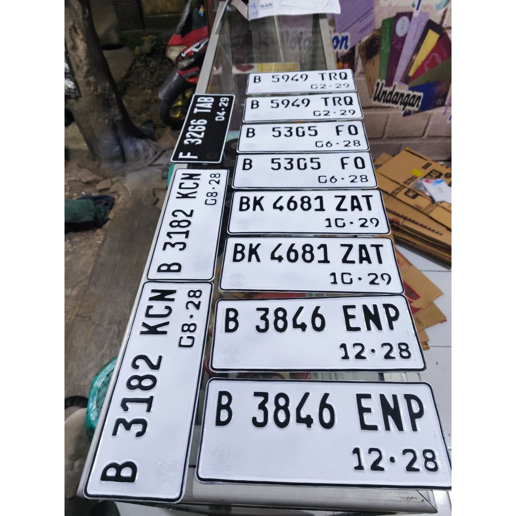 Jual Plat Motor Standar Samsat - Plat Motor - Plat Motor Standar - Plat ...