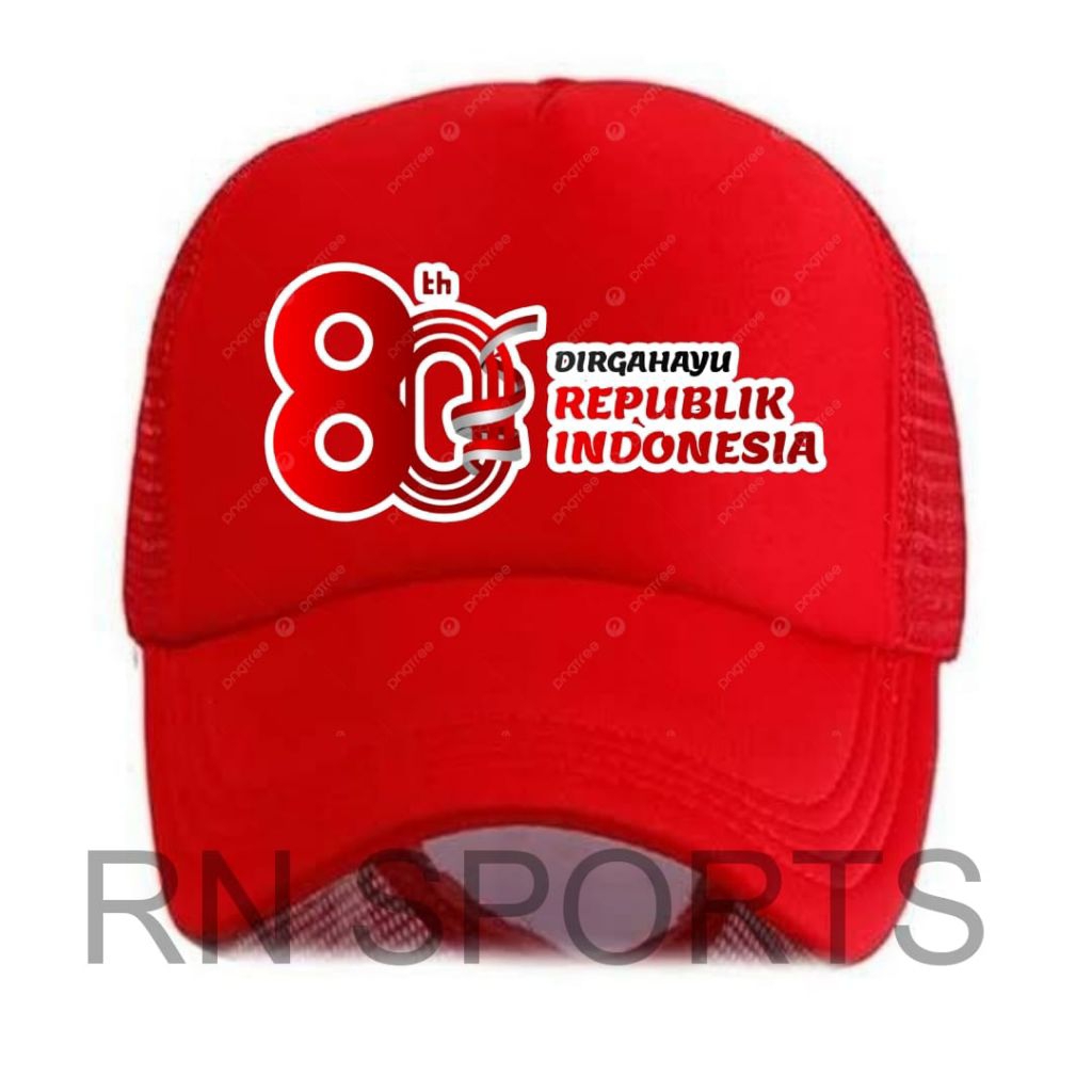 Jual TOPI JARING HUT RI KE 80 TAHUN MODEL TERBARU 2025 KEKINIAN ...