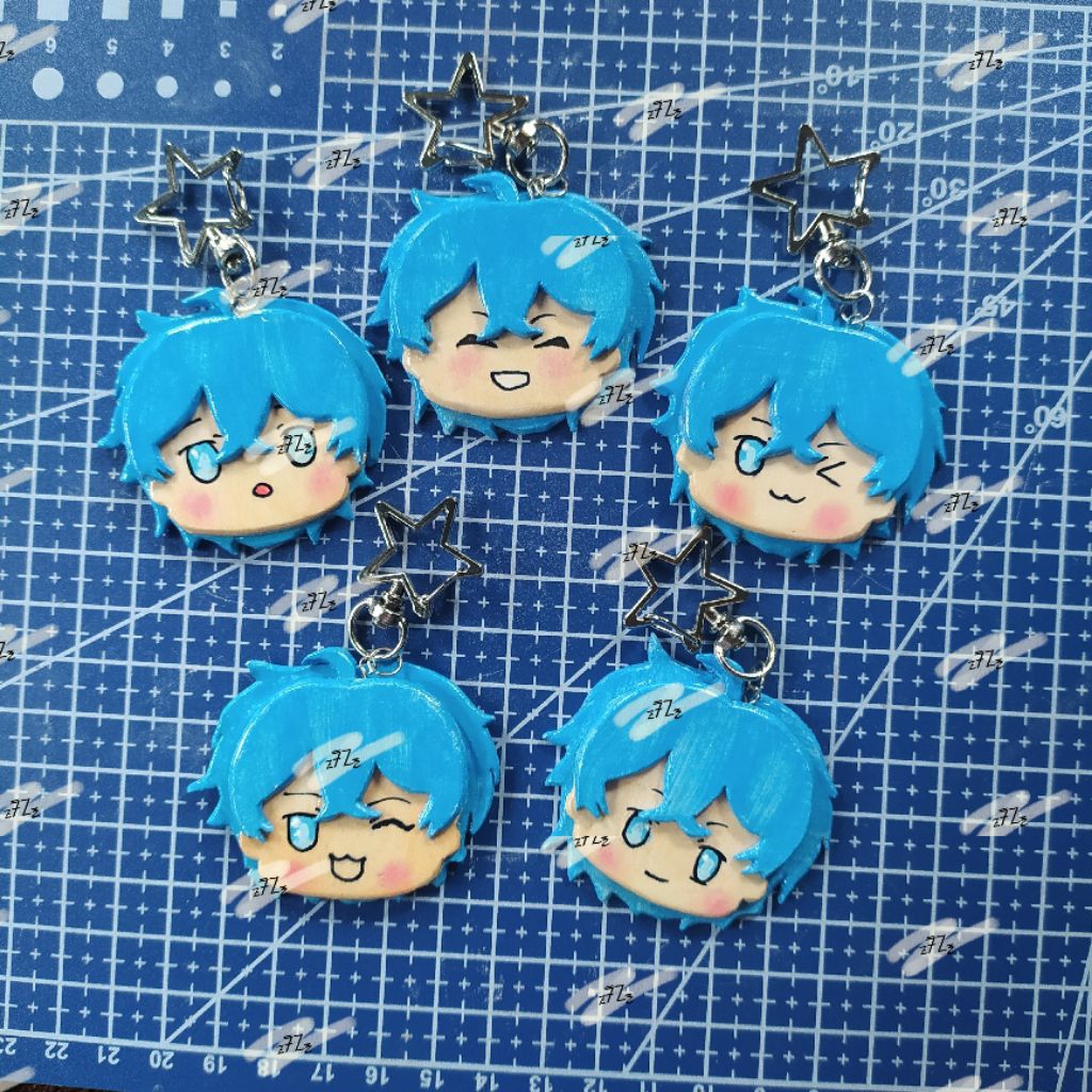Jual Merch SOL.4CE Handmade Clay Keychain Harris Caine Souta Mikazuki ...