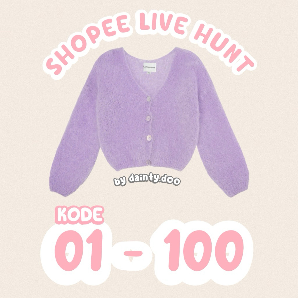 Jual SALE KODE 01-100 | Cardigan & Sweater Rajut by dainty.doo | Shopee Indonesia