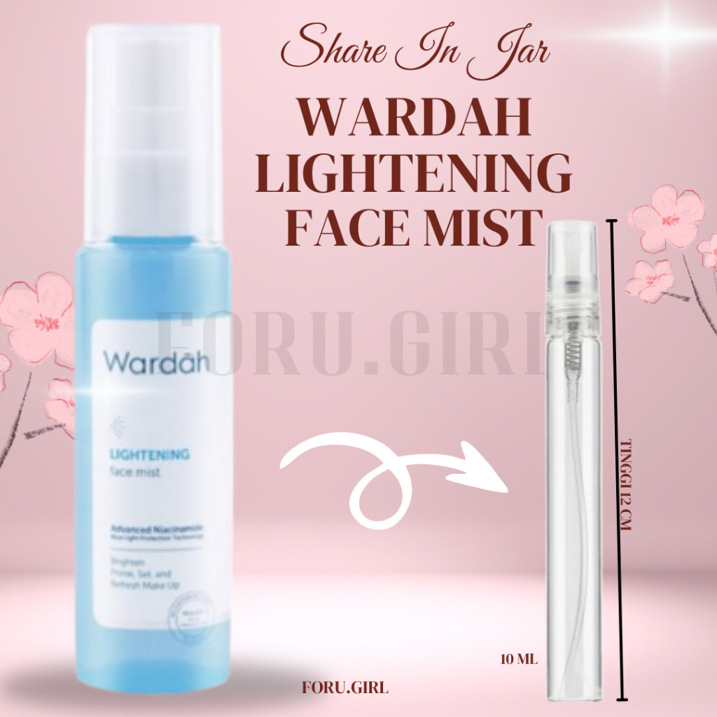 Jual (SHARE IN JAR) Wardah Lightening Face Mist 5ml / 10 ml / Mini Size ...
