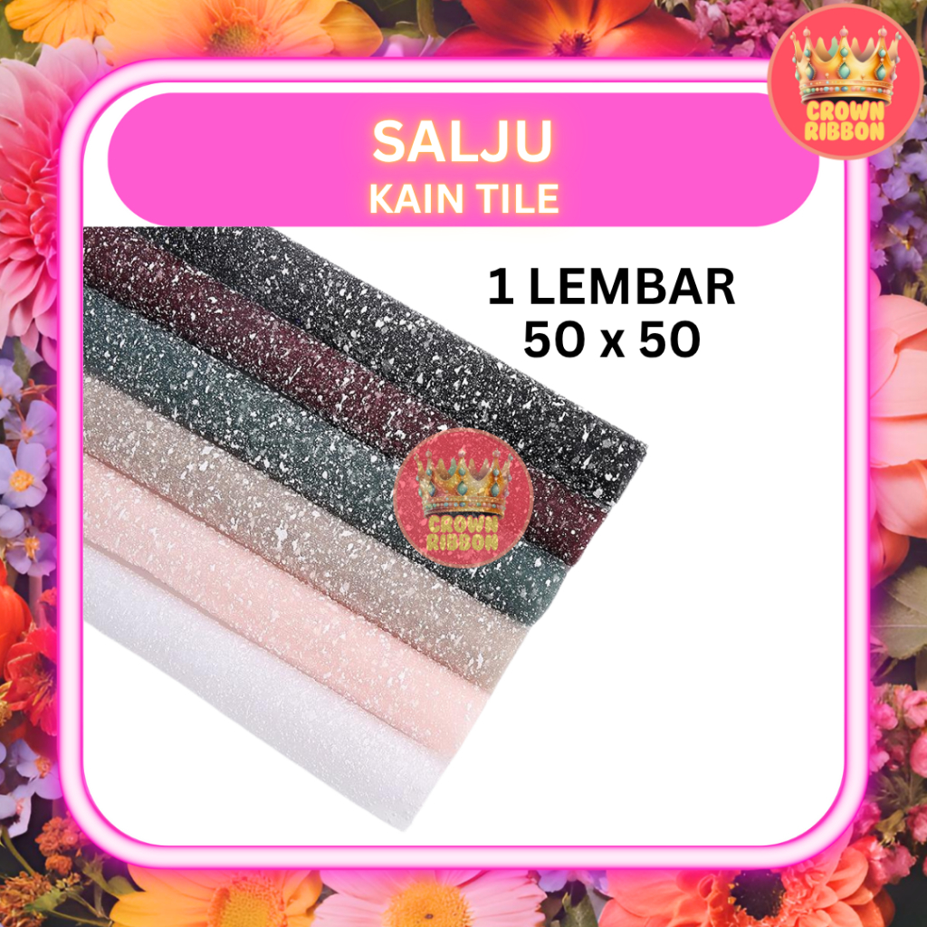 Jual (1 LEMBAR) Kain TILE SALJU / Snow Mesh Tile per roll BUKET BUNGA ...